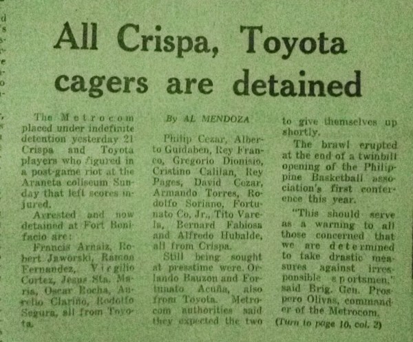 Remembering the Crispa – Toyota Rivalry: The Glory Days of the PBA ...